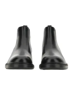 Hogan Round Toe Slip-on Chelsea Boots