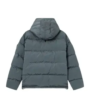 Stone Island Padded Hooded Jacket - Ashes