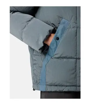 Stone Island Padded Hooded Jacket - Ashes