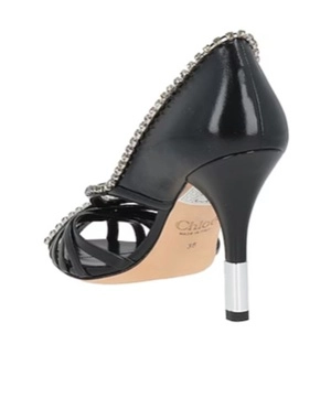 Chloé Embellished Leather Pumps