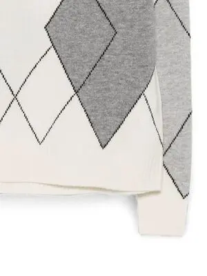 Seventy Argyle-pattern Roll-neck Sweater