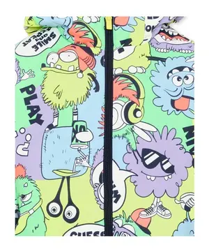 BILLIEBLUSH Graphic Print Parka Coat
