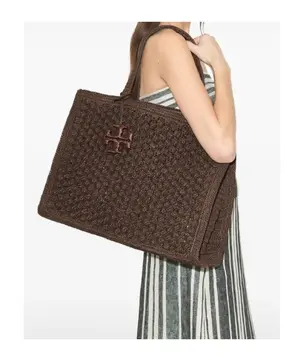 Tory Burch Large Ella Hand-crocheted Popcorn Tote Bag