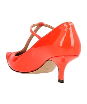 MAISON MARGIELA Patent Leather T-bar Pumps - Orange
