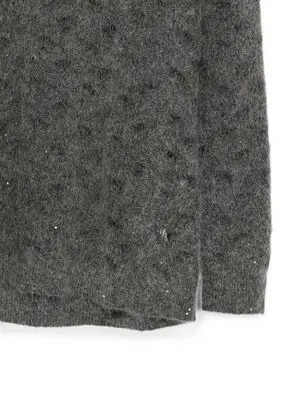 Seventy Sequin-embellished Open-knit Sweater
