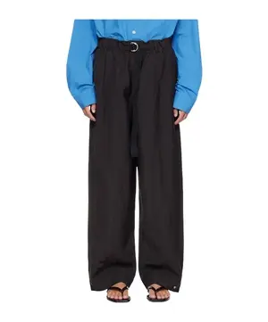 Studio Nicholson Calvo Elasticated-waist Trousers - Black