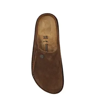 BIRKENSTOCK Round-toe Flat-soled Mules - Brown