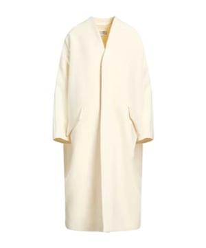 MAISON MARGIELA Single-breasted Woolen Overcoat - No