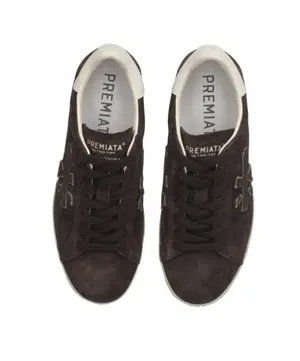 Premiata Round Toe Lace Up Sneakers