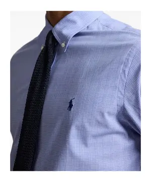 Polo Ralph Lauren Checked-pattern Logo-embroidered Shirt