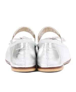 MAISON MARGIELA Metallic Logo Ballet Flats