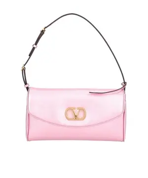 Valentino Garavani Vlogo Emblem Shoulder Bag - Rose