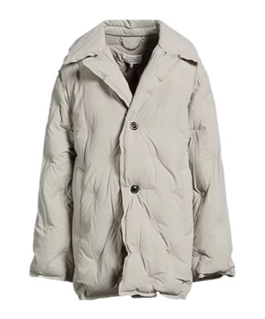 MAISON MARGIELA Quilted Down Jacket With Lapel Collar