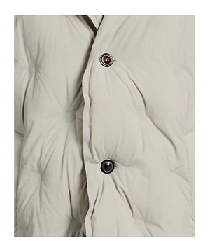 MAISON MARGIELA Quilted Down Jacket With Lapel Collar