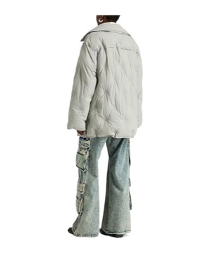 MAISON MARGIELA Quilted Down Jacket With Lapel Collar