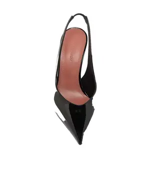 Amina Muaddi Pointed High-heeled Slingback Sandals