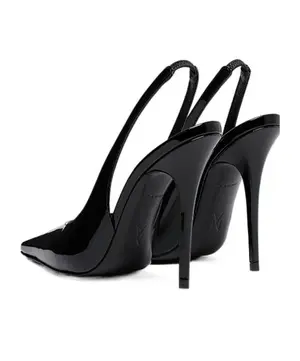 Amina Muaddi Pointed High-heeled Slingback Sandals