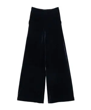 FORTE_FORTE High-waisted Wide-leg Casual Trousers