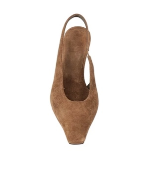 Brunello Cucinelli Squaretoe Slingback Block Heels