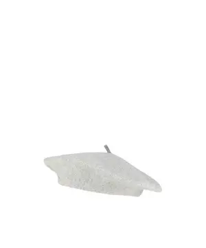 Brunello Cucinelli Minimalist Wool Beret - Grey