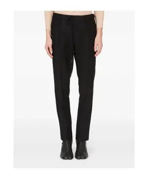 MAISON MARGIELA Drawstring Waist Tapered Leg Trousers