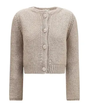 FORTE_FORTE Chunky-knit Cardigan - Beige
