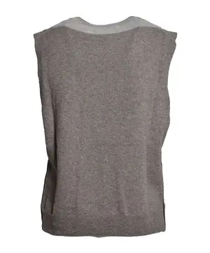 MAISON MARGIELA Sleeveless Vest With Ribbed Details - No
