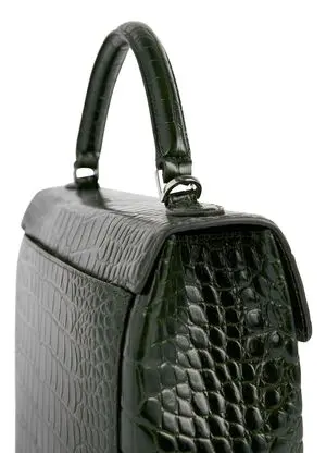 TOTEME Box Croc-effect Leather Handbag