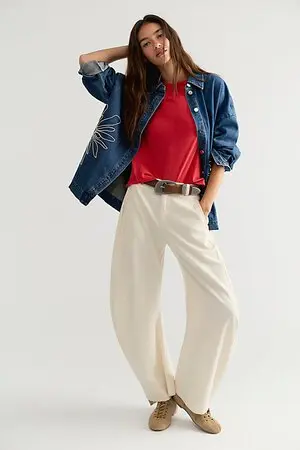THE WOLF GANG Embroidered Denim Shirt