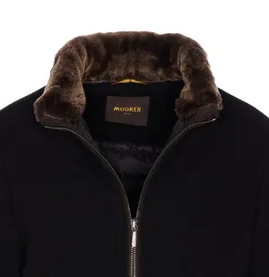 MOORER Bellati-mrw Padded Jacket With Fur Collar