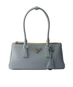 Prada Galleria Medium Leather Bag - Gray