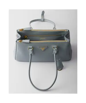 Prada Galleria Medium Leather Bag - Gray