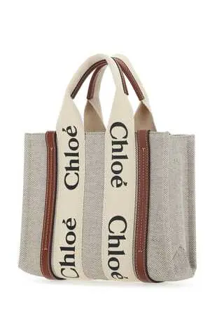 Chloé Fabric Small Woody Shopping Bag