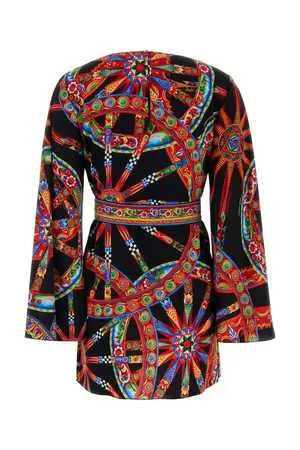Dolce & Gabbana Printed Stretch Crepe Dress