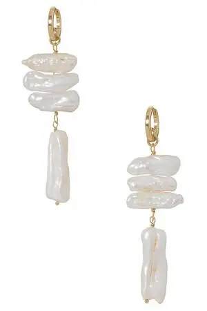 ROXANNE ASSOULIN The Pearl Branch Drop Earrings - Ivory