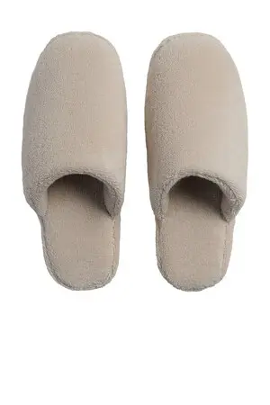 PARACHUTE Classic Plush Slippers In Cream - Bone
