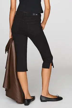 Anthropologie Ag Maisie Mid-rise Straight Cropped Jeans