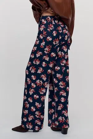 Maeve Colette Full-length Prted Wide-leg Pants