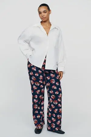 Maeve Colette Full-length Prted Wide-leg Pants