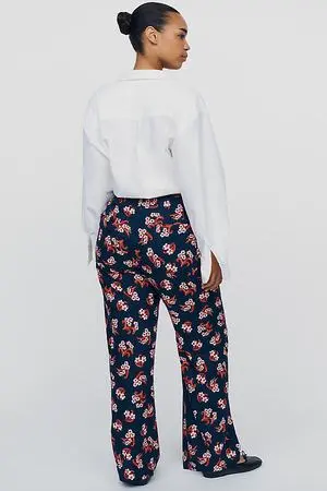 Maeve Colette Full-length Prted Wide-leg Pants