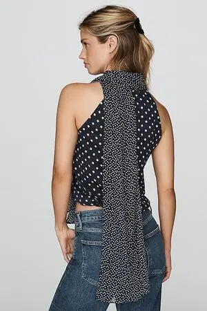 Maeve Mock-neck Bubble Top