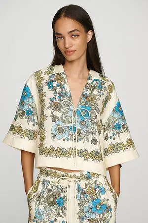 ALEMAIS Sophia Short-sleeve Len Top - Multi