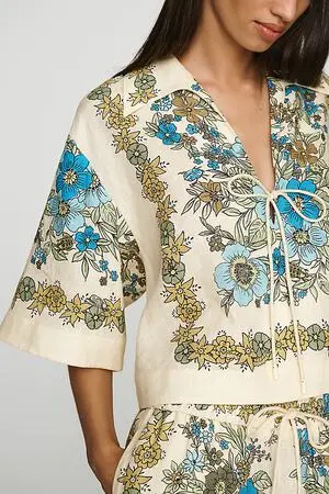 ALEMAIS Sophia Short-sleeve Len Top