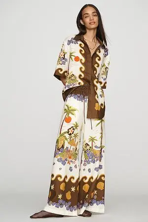ALEMAIS Island Cove Wide-leg Pants - Cream
