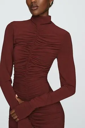 Misha Collection Ruched Maxi Dress