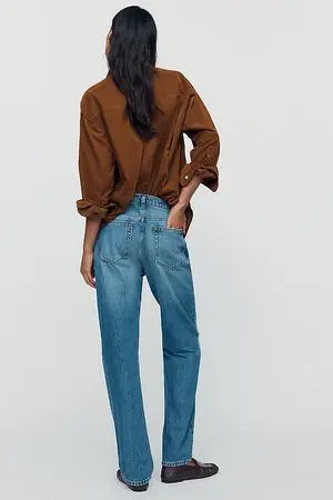 Anthropologie Reformation Leda High-rise Straight Jeans