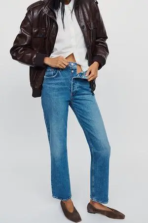 Anthropologie Agolde Lana High-rise Straight Jeans