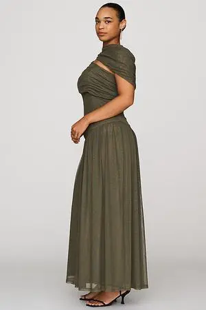HUTCH Pasha Mesh Maxi Dress