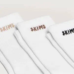 SKIMS Ribbed Crew Sock 3-pack