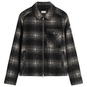 Moncler Check Shirt Jacket - Black
